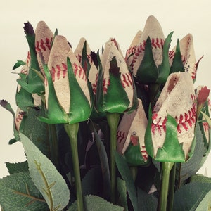 Baseball Roses for the Baseball Loving Fan in Your Life - One Stem - Etsy