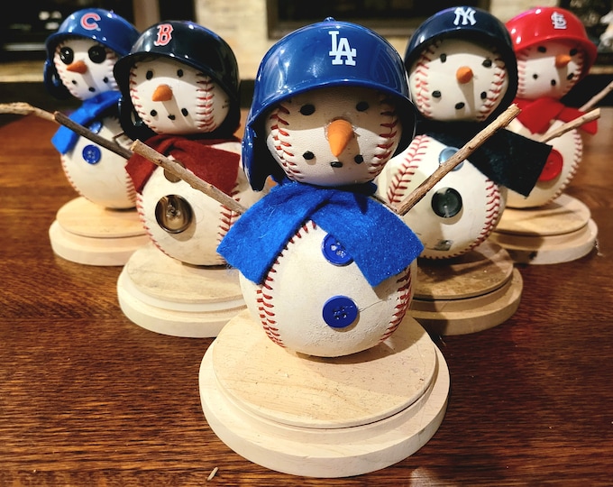 Baseball Snowman - Etsy