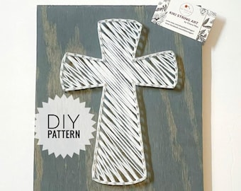 Digital Download String Art Template Cross - Etsy