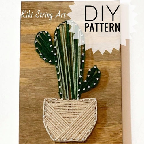 Big Cactus String Art - Etsy