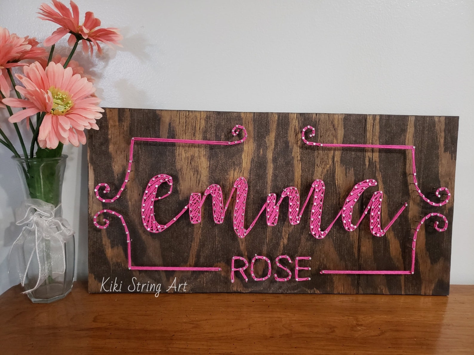 Name Sign String Art String Art Name Child Name Sign Wood | Etsy