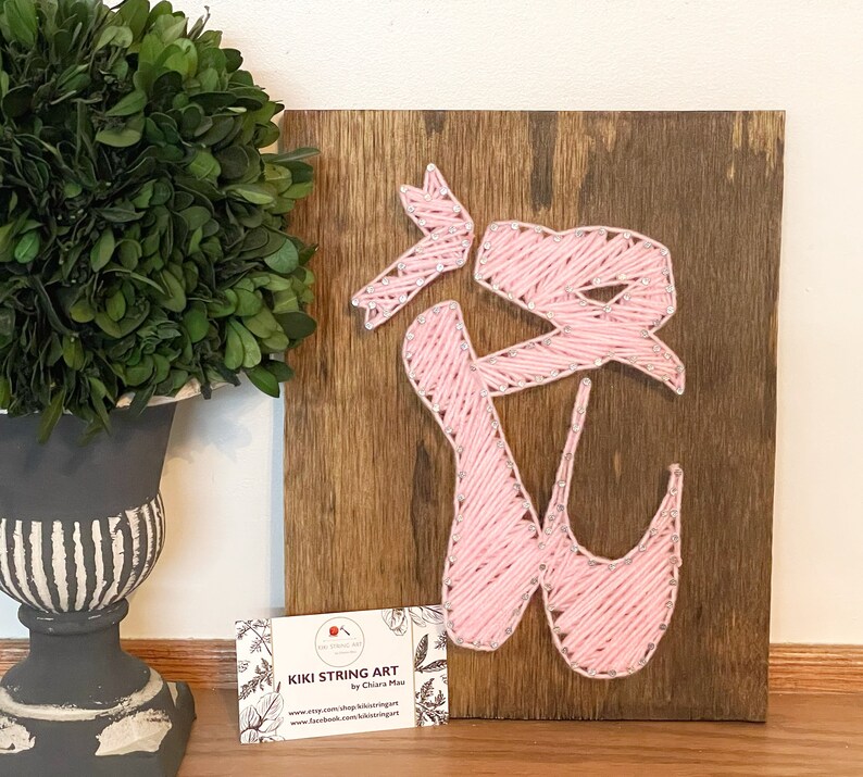 Ballet Shoes String Art Dance Decor Ballerina Dance Recital - Etsy