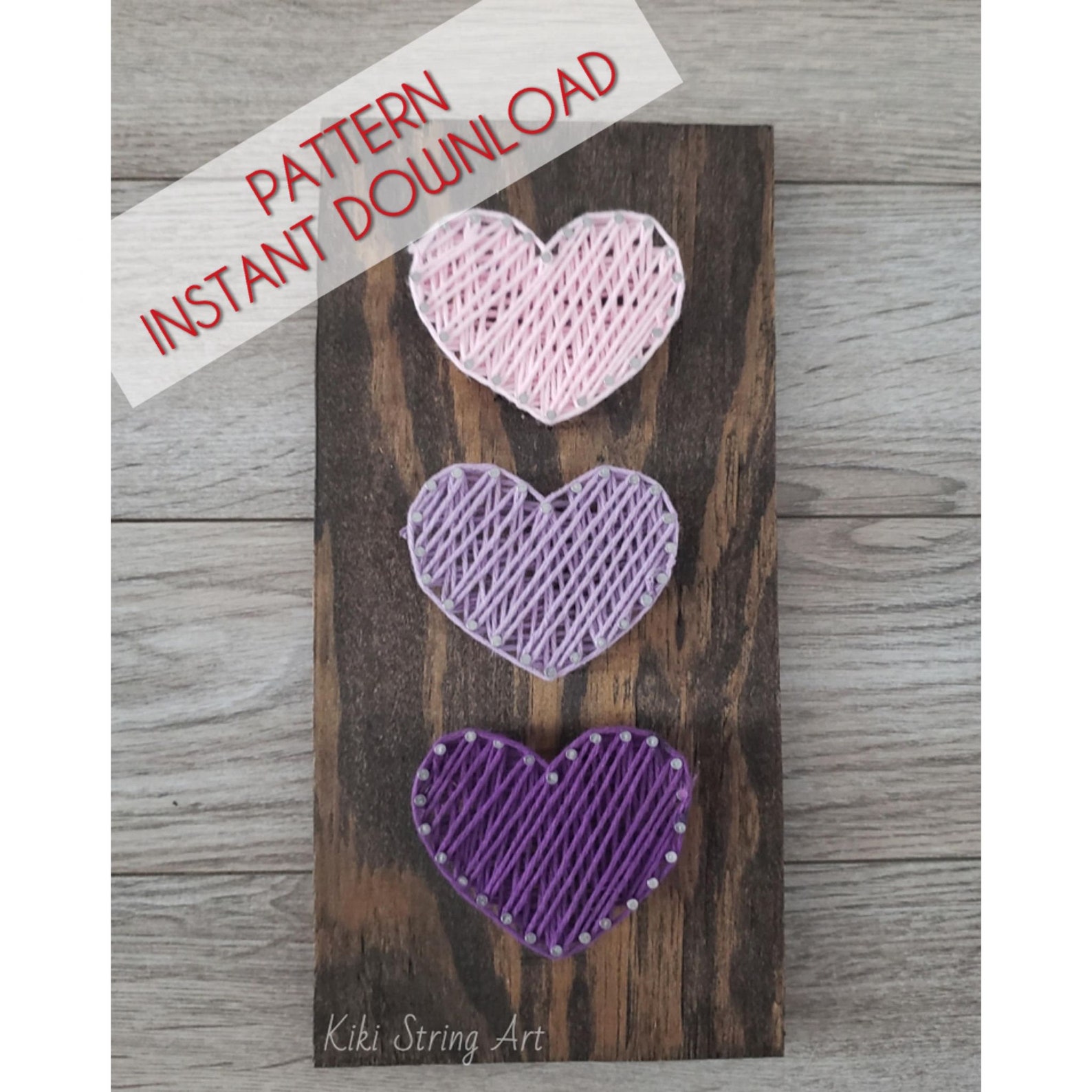 String Art Heart Patterns Printable Digital Download String | Etsy