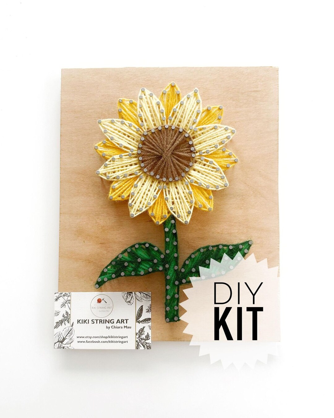 Sunflower String Art DIY Kit, Wall Decor, Craft Gift - Etsy