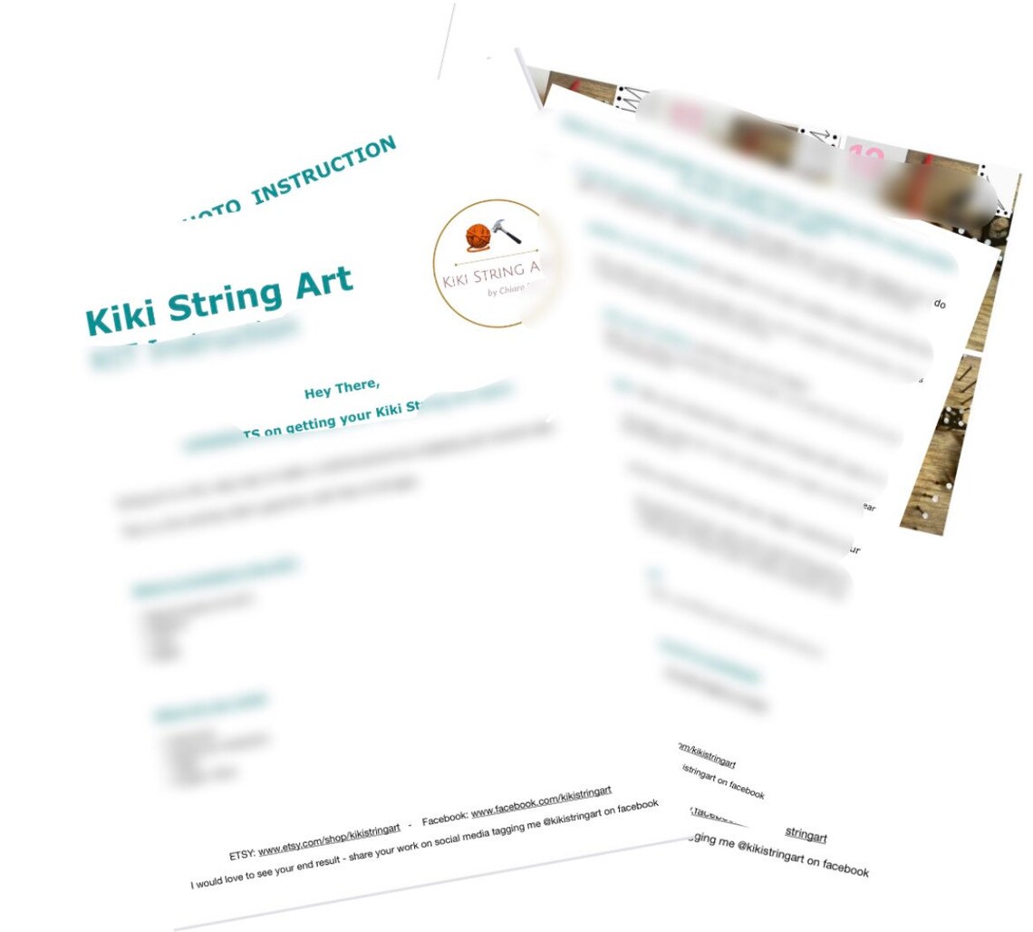 DIY String Art Christmas Lights Pattern Template Printable - Etsy