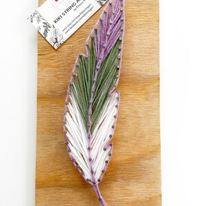 String Art Feather Template, DIY String Art Feather Pattern, Digital ...