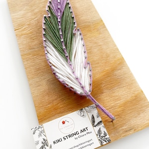 String Art Feather Template, DIY String Art Feather Pattern, Digital ...
