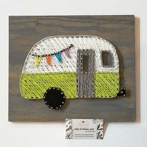 Camper String Art, Happy Camper Decor, RV Camper Lovers Gifts, Vintage ...