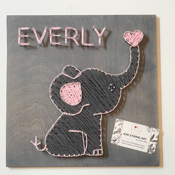Elephant String Art - Etsy