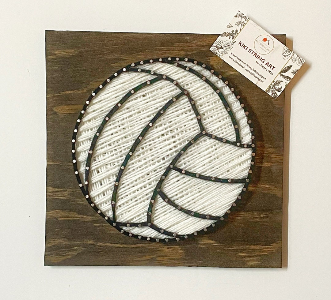 String Art Volleyball, Sports String Art, Volleyball Player Gift ...