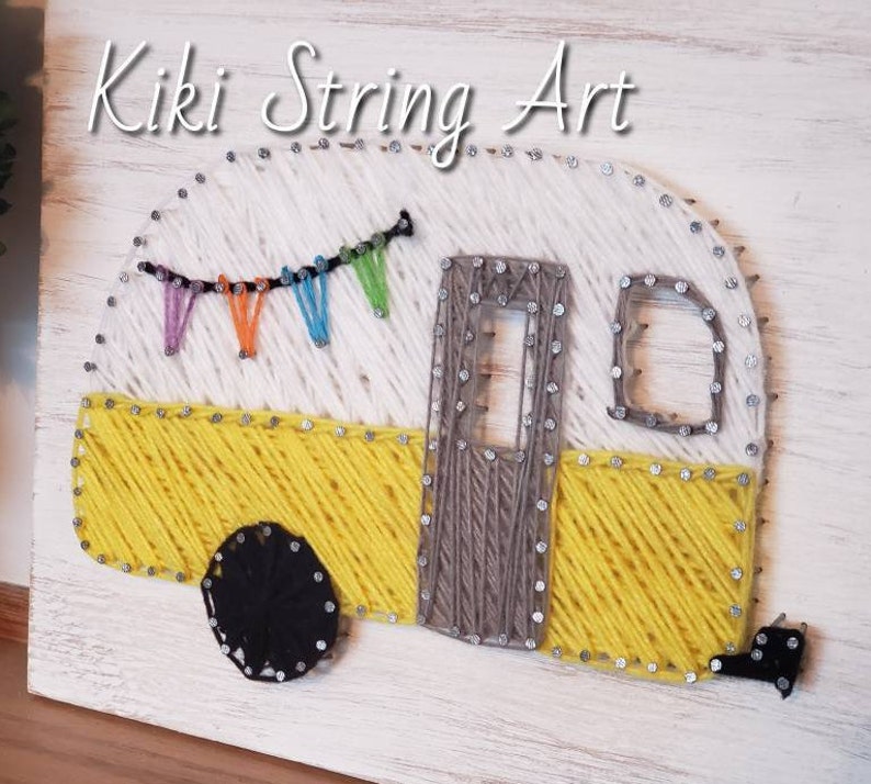Camper String Art Happy Camper Decor RV Camper Lovers Gifts - Etsy