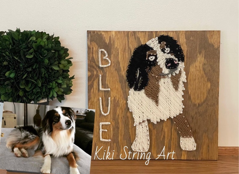 String Art Dog Custom Dog Portrait Sign Personalized Gifts | Etsy