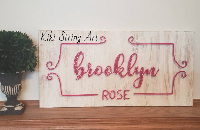 Name sign string art string art name baby name string art | Etsy