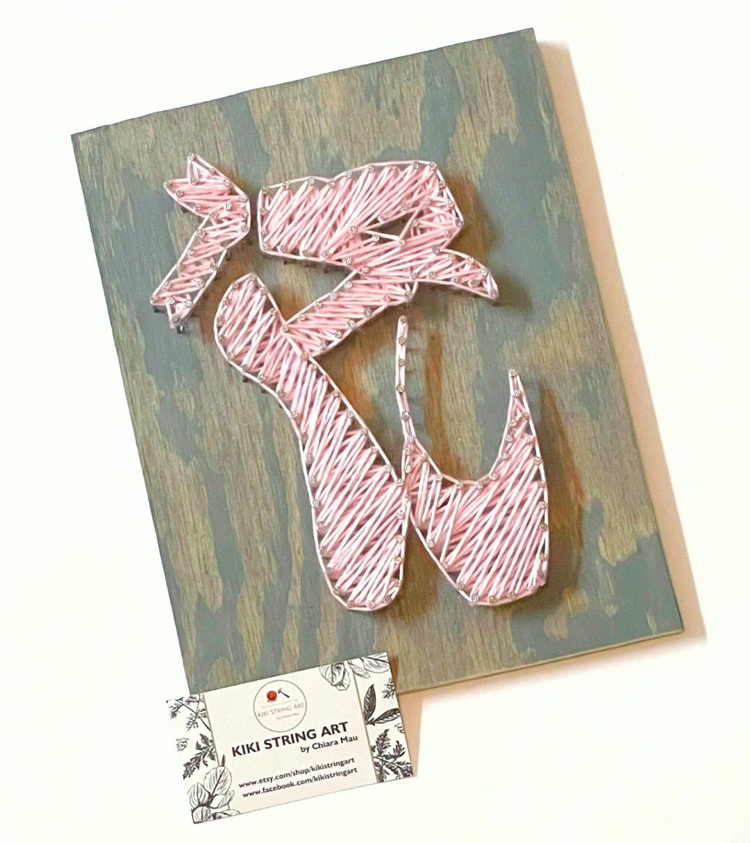 Ballet Shoes String Art Dance Decor, Ballerina Dance Recital Gift ...