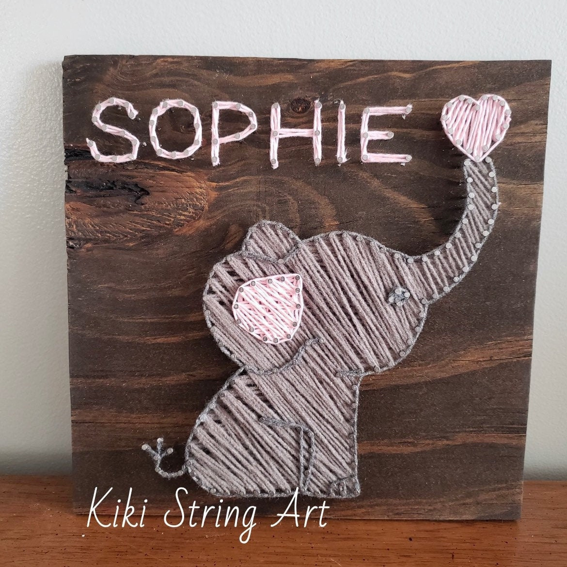 Baby Elephant String Art Nursery Decor Elephant Sign Baby | Etsy