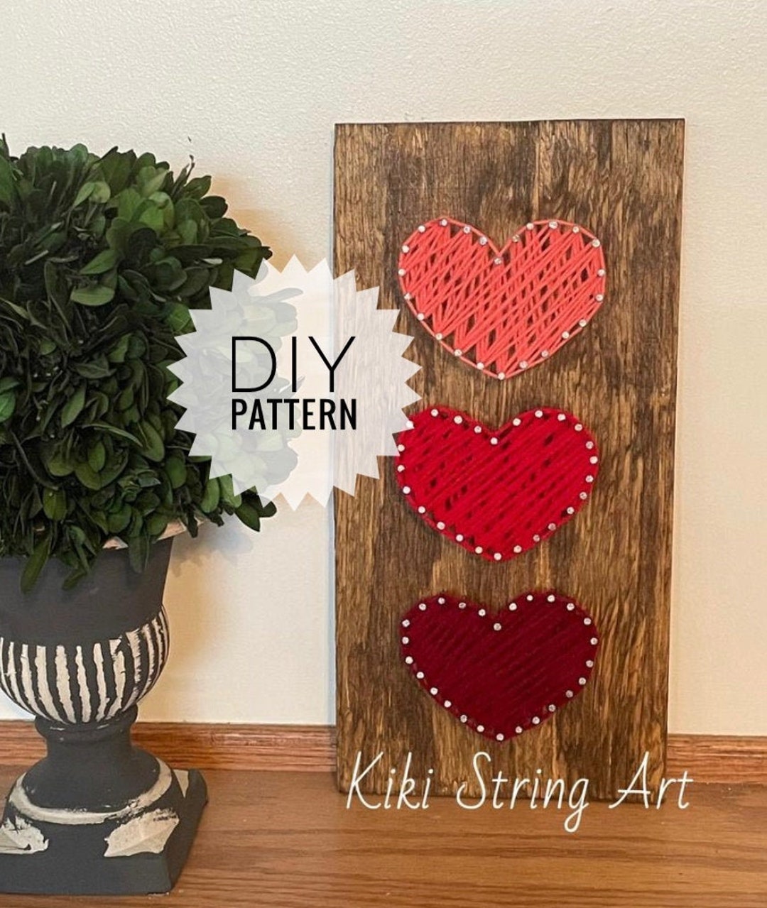 String Art Heart Patterns Printable, Digital Download String Art ...