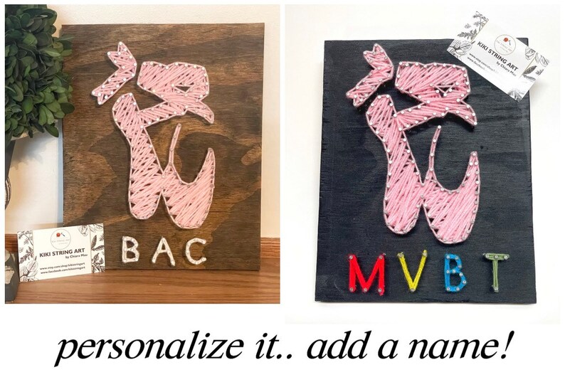 Ballet Shoes String Art Dance Decor Ballerina Dance Recital - Etsy