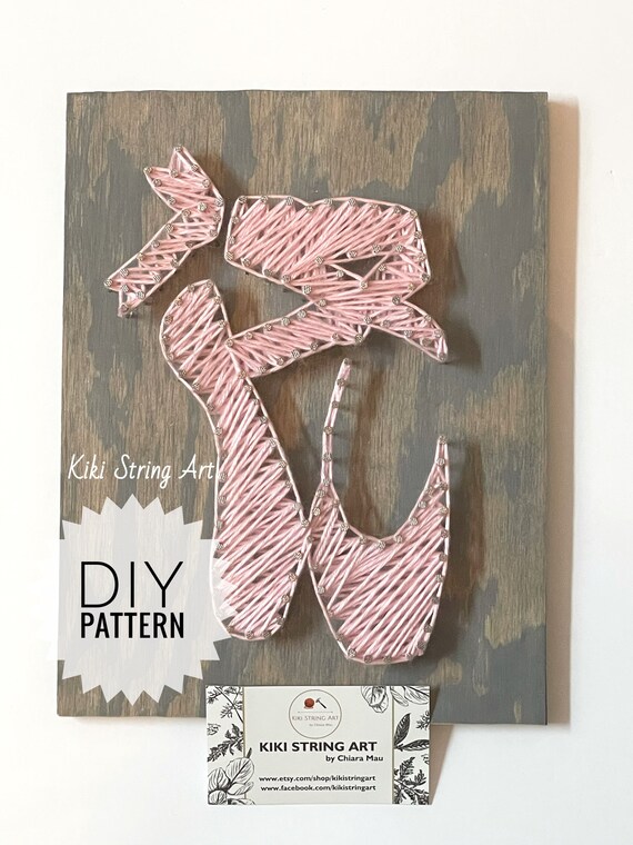 String Art Ballet Shoes Pattern DIY Ballet Shoes String Art | Etsy