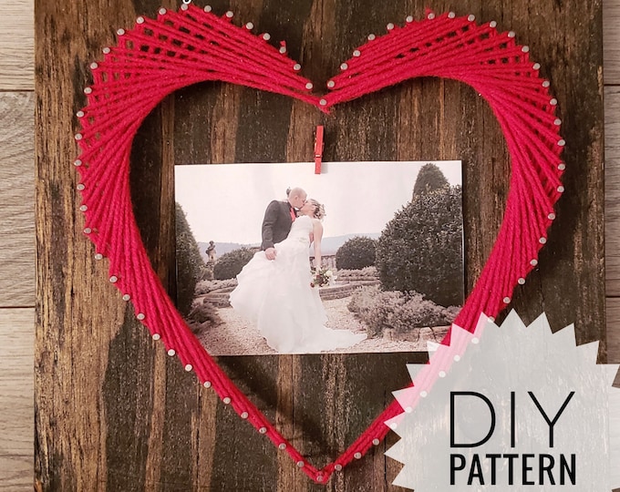 DIY Mini Heart String Art, Heart String Art Kit, Make Your Own String ...