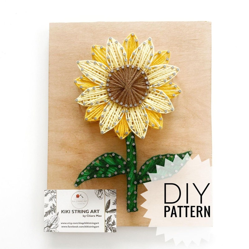 Sunflower String Art - Etsy