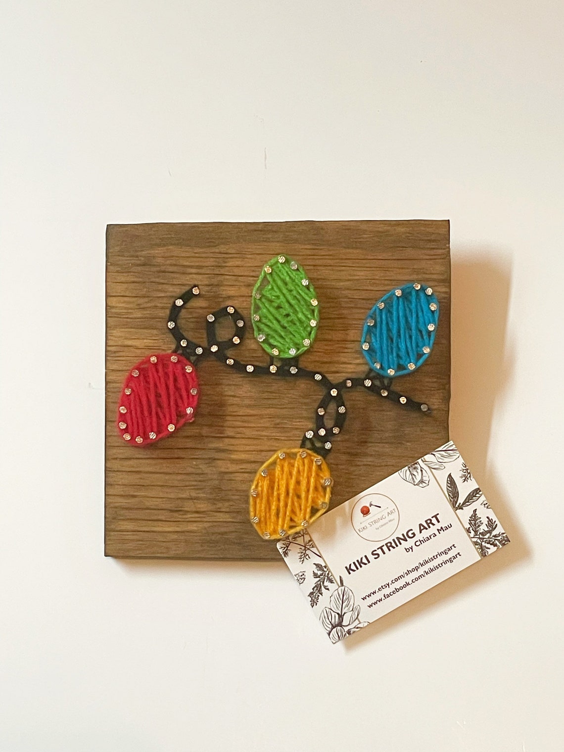 DIY String Art Christmas Lights Pattern Template Printable - Etsy