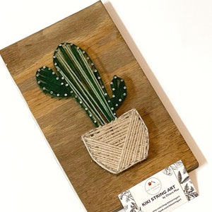 String Art Cactus Pattern, DIY Cactus String Art Wall Decor, Cactus ...