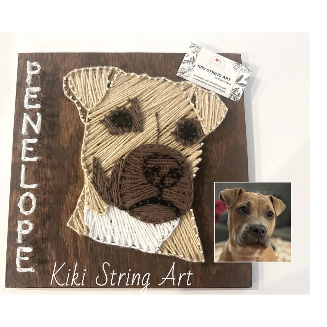 String Art Dog, Custom Dog Portrait Sign, Personalized Gifts for Pet ...