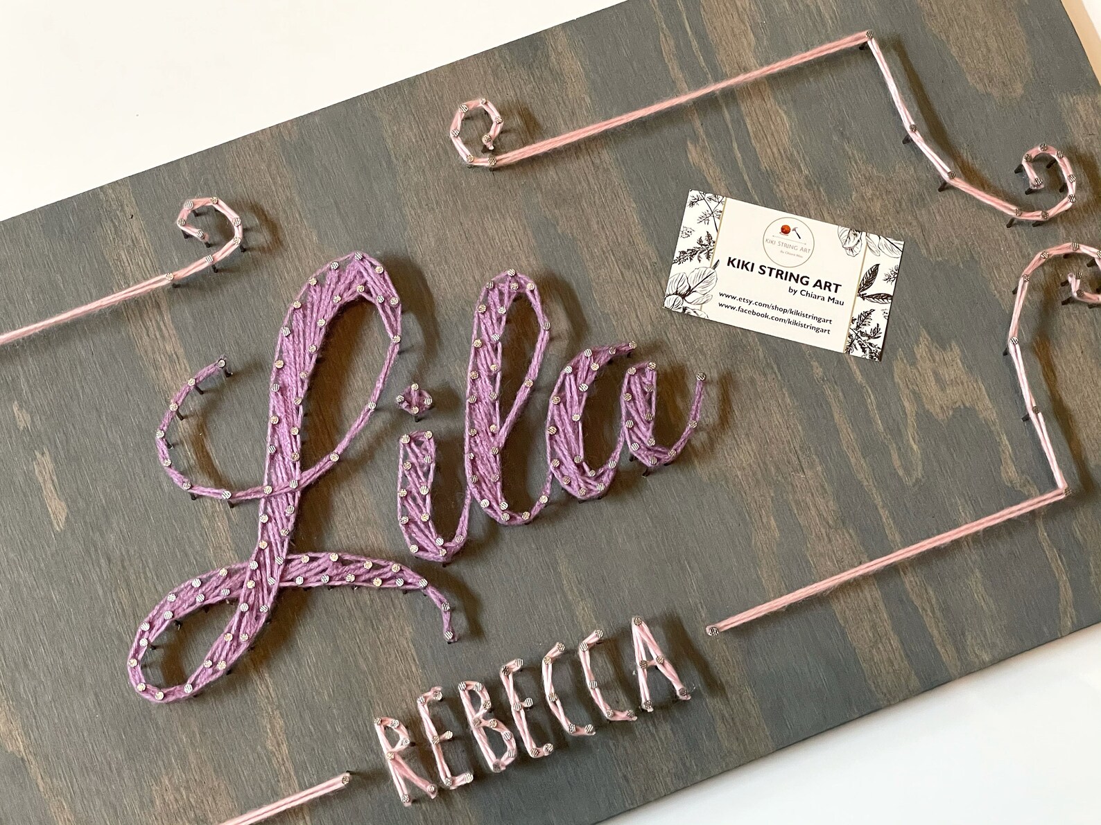 Name Sign String Art String Art Name Child Name Sign Wood | Etsy