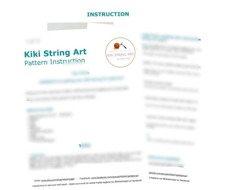 String Art Heart Pattern Printable String Art Template DIY - Etsy