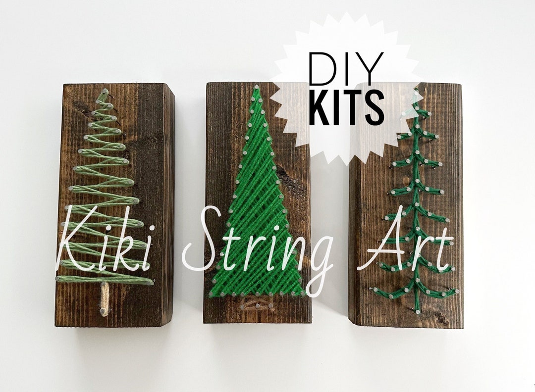DIY Christmas Trees String Art Kit, Tree String Art, DIY Christmas ...