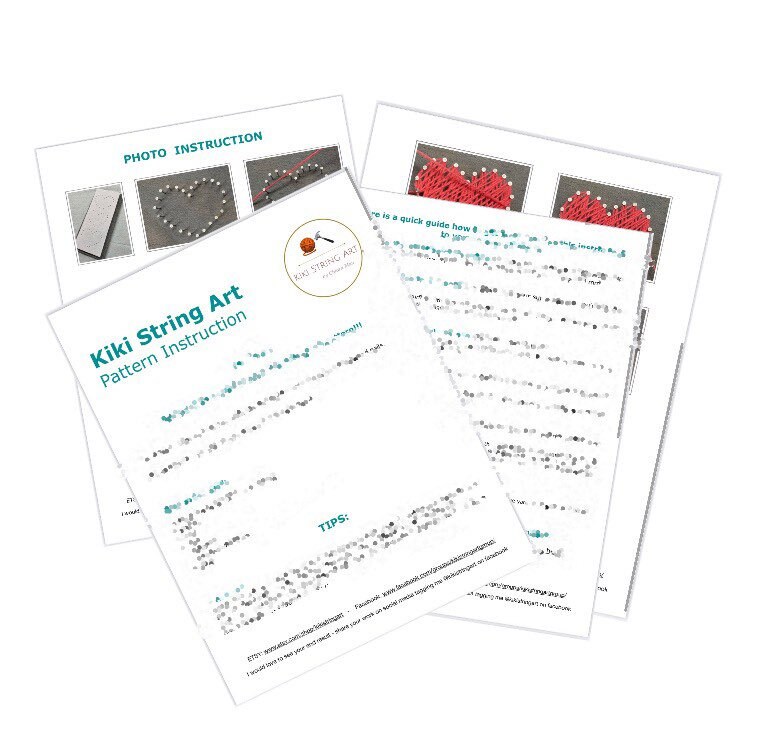 String Art Heart Patterns Printable Digital Download String | Etsy