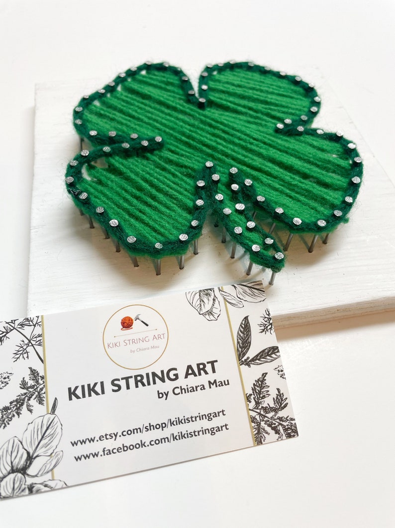 String Art Pattern Four Leaf Clover Printable Shamrock String - Etsy