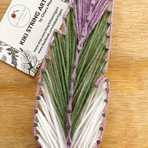 String Art Feather Template, DIY String Art Feather Pattern, Digital ...