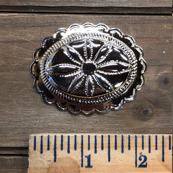 Large Gold Concho Stamping Finding. Solid Brass USA Made. - Etsy