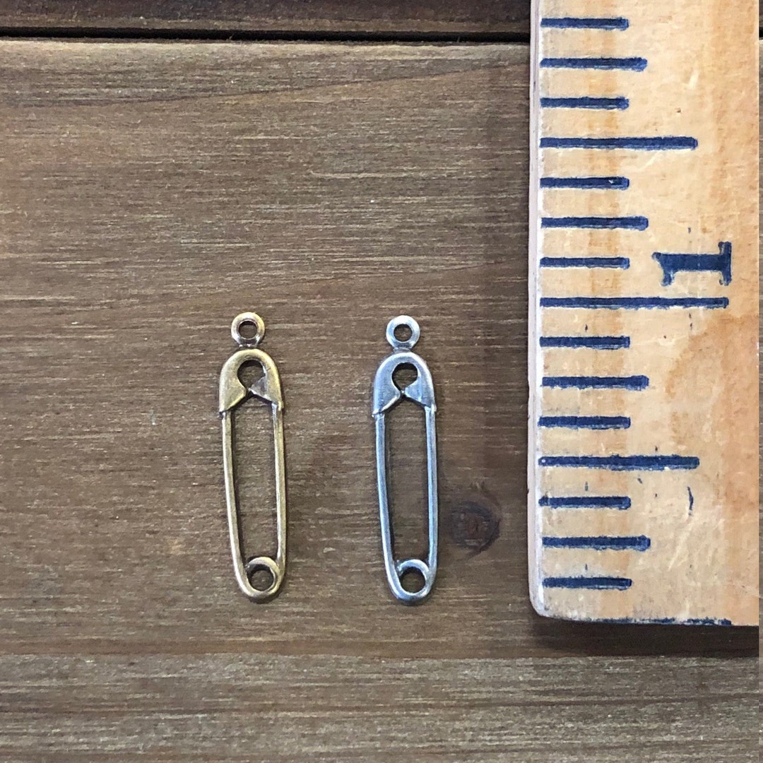 Safety Pin, Punk, Diaper Pin Stamping, Finding, Charm, Pendant ...