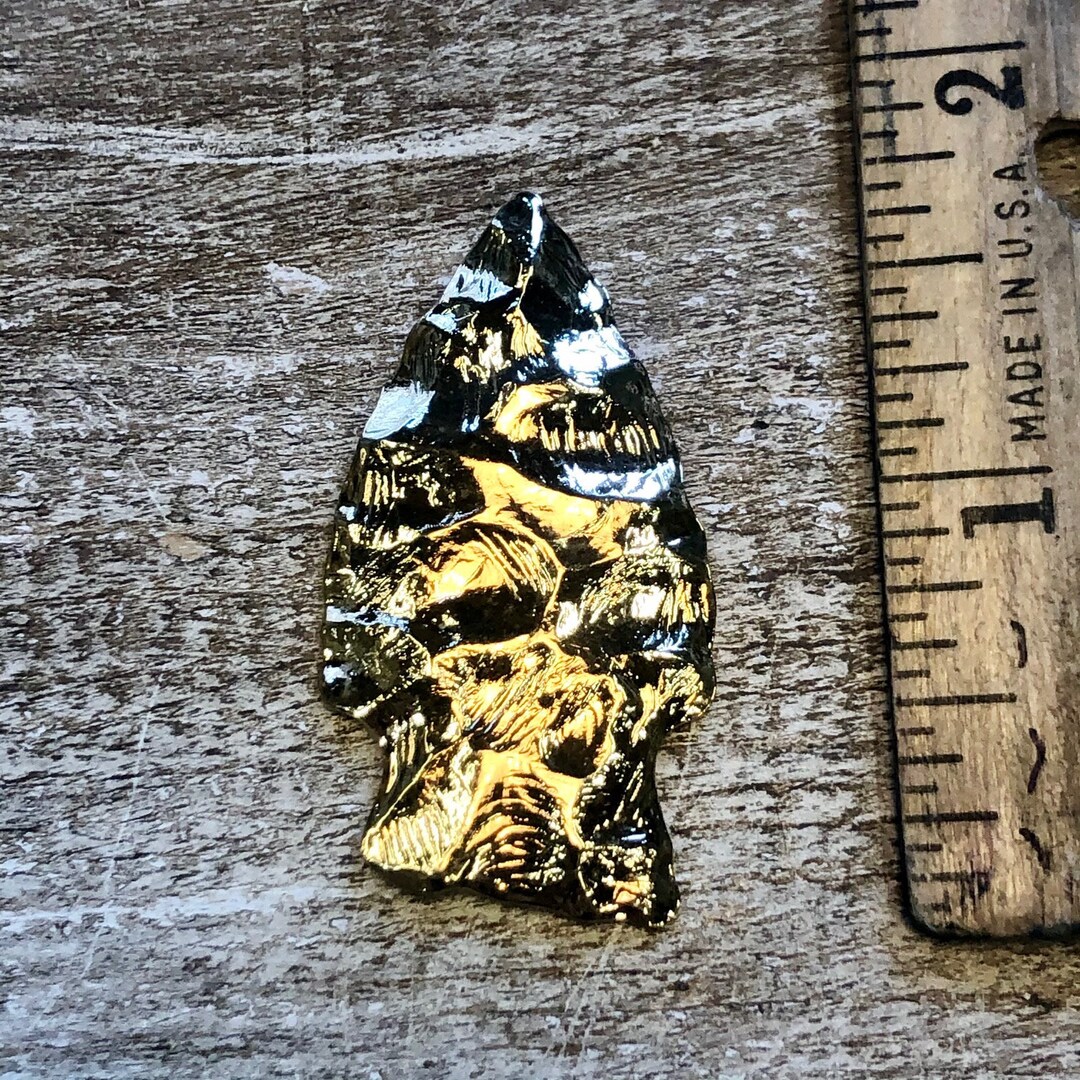 Gold Arrowhead Stamping, Finding. Solid Brass, USA Made. - Etsy