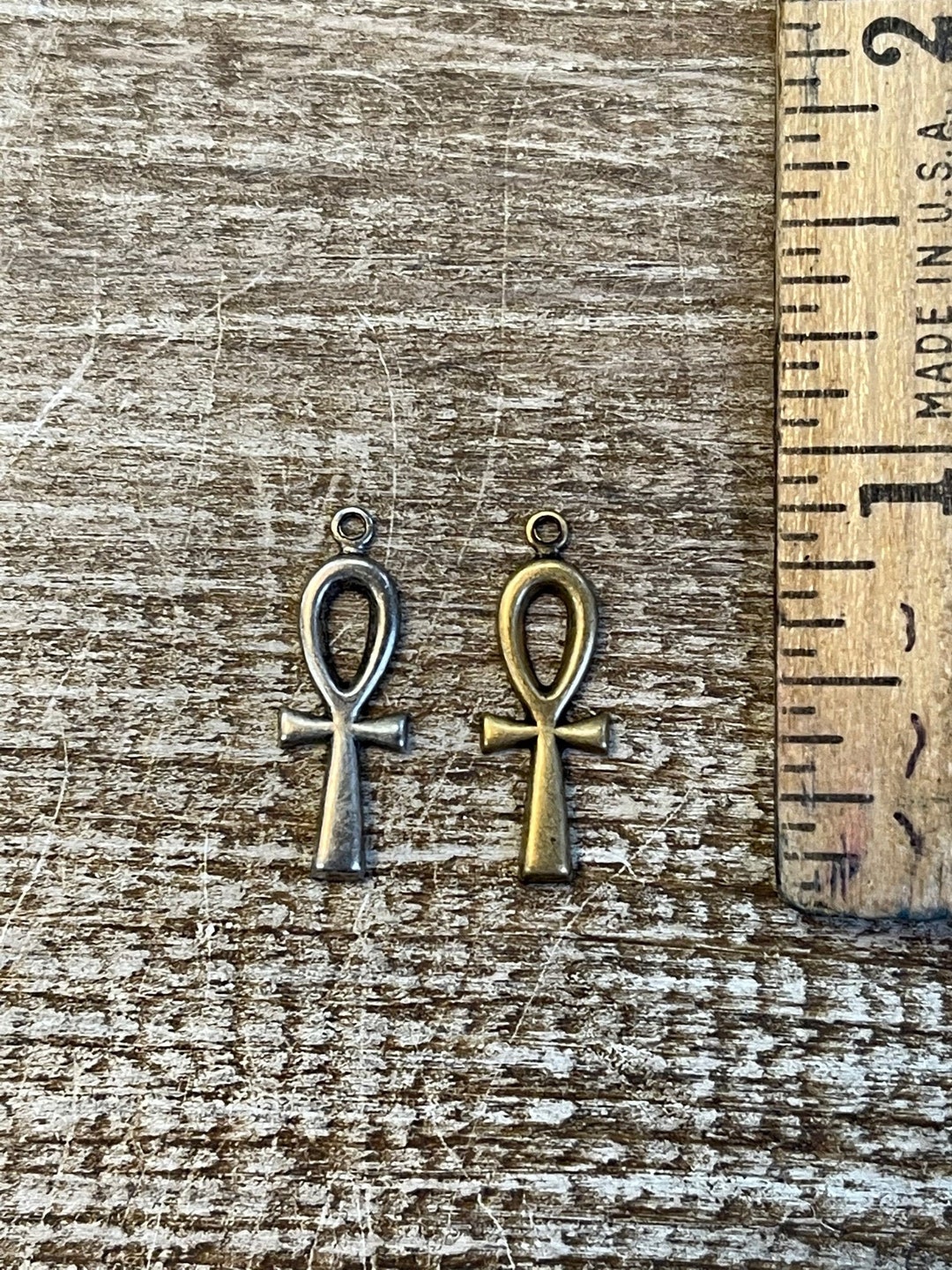 Ankh Cross With Loop Stamping, Finding. Charm Pendant Necklace Earrings ...