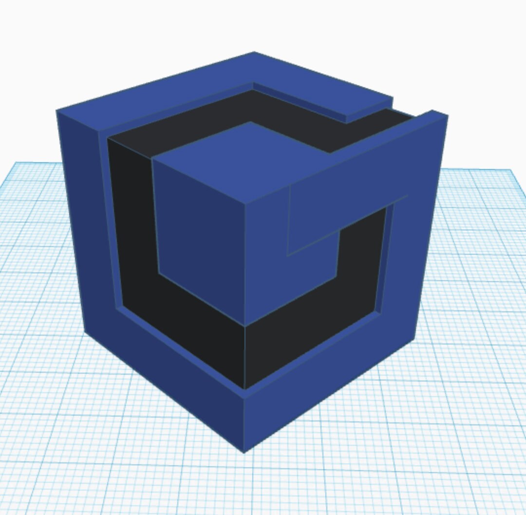3D Print File - Cube Video Game Logo - Etsy