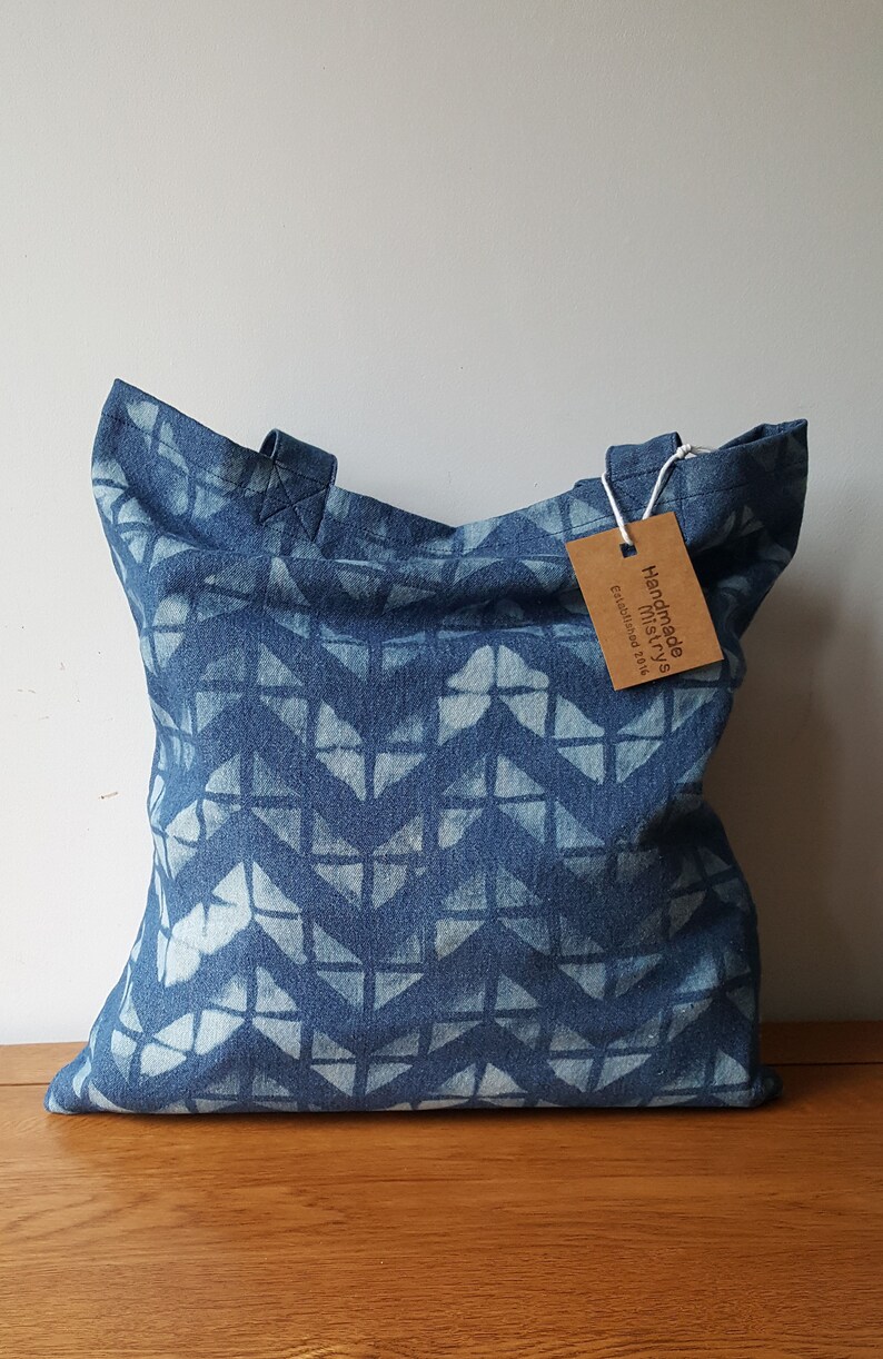 Denim Tote Bag, Bleached Denim Bag, Beach Bag - Etsy