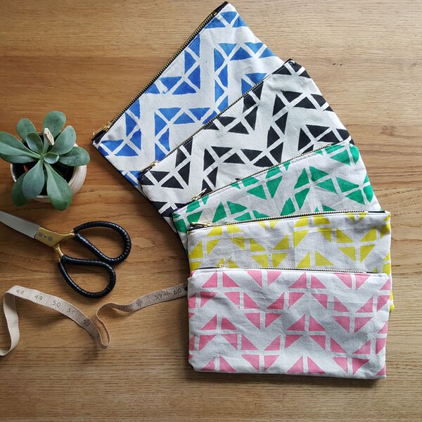 Geometric Pencil Cases - Etsy UK