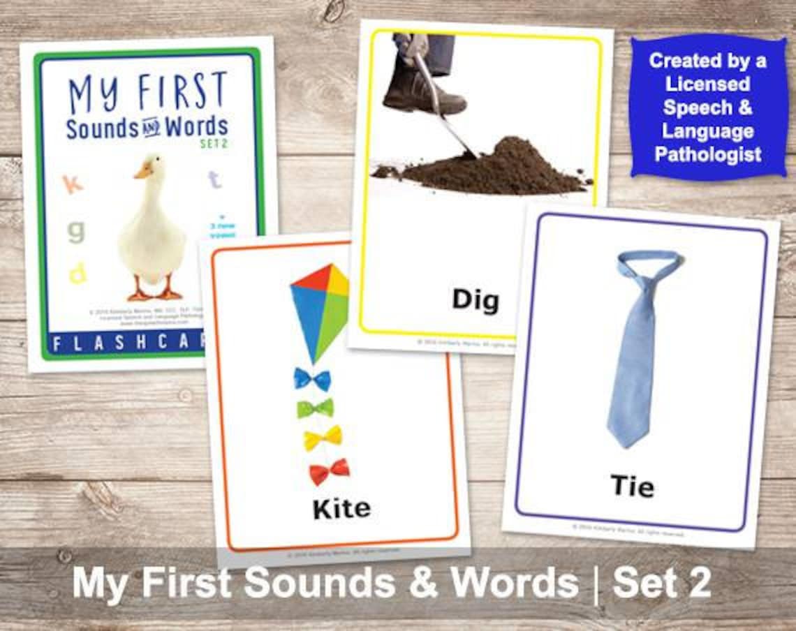 My First Sounds and Words-set 2 - Etsy