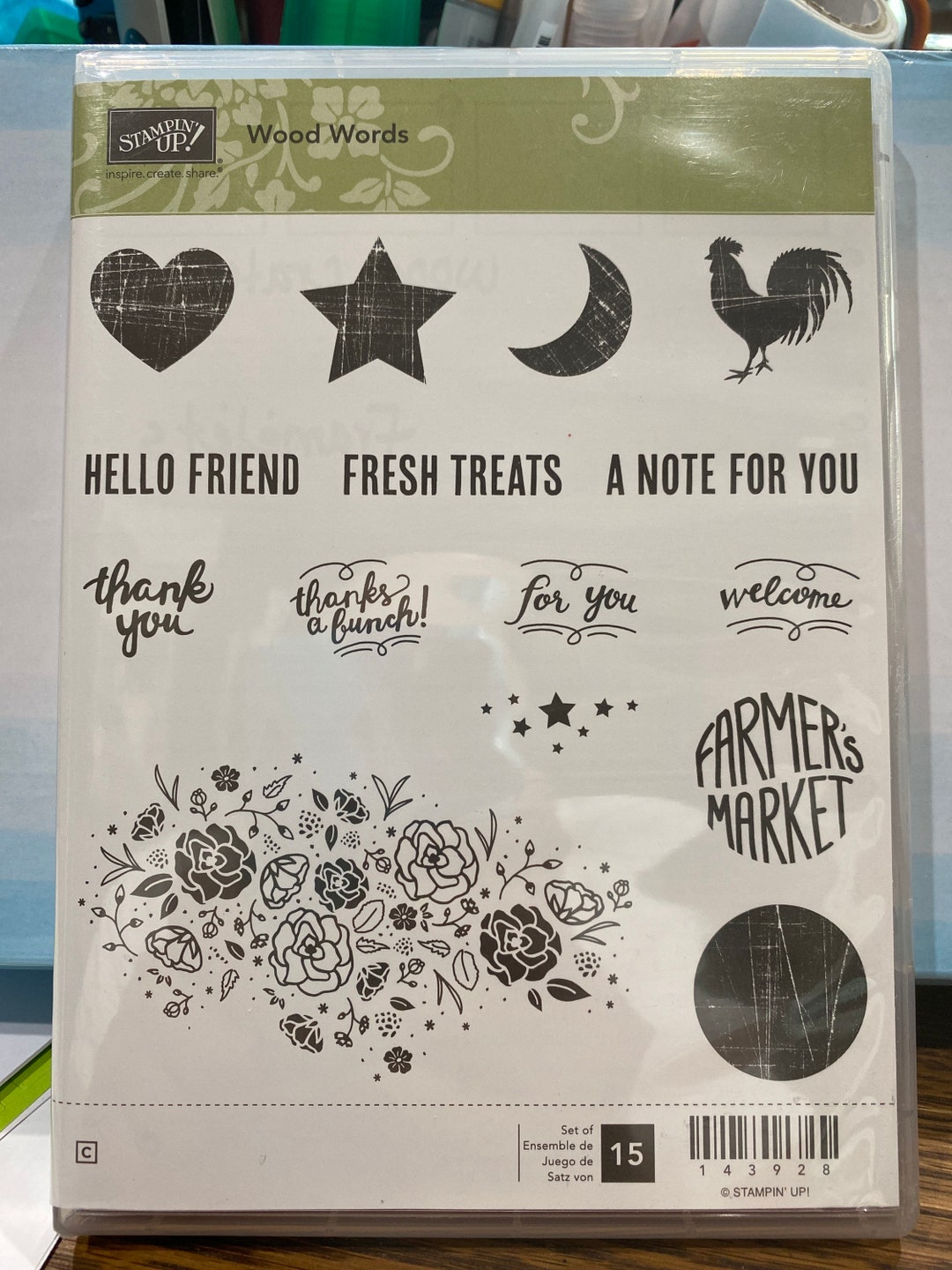 Stampin up Wood Words With Dies - Etsy