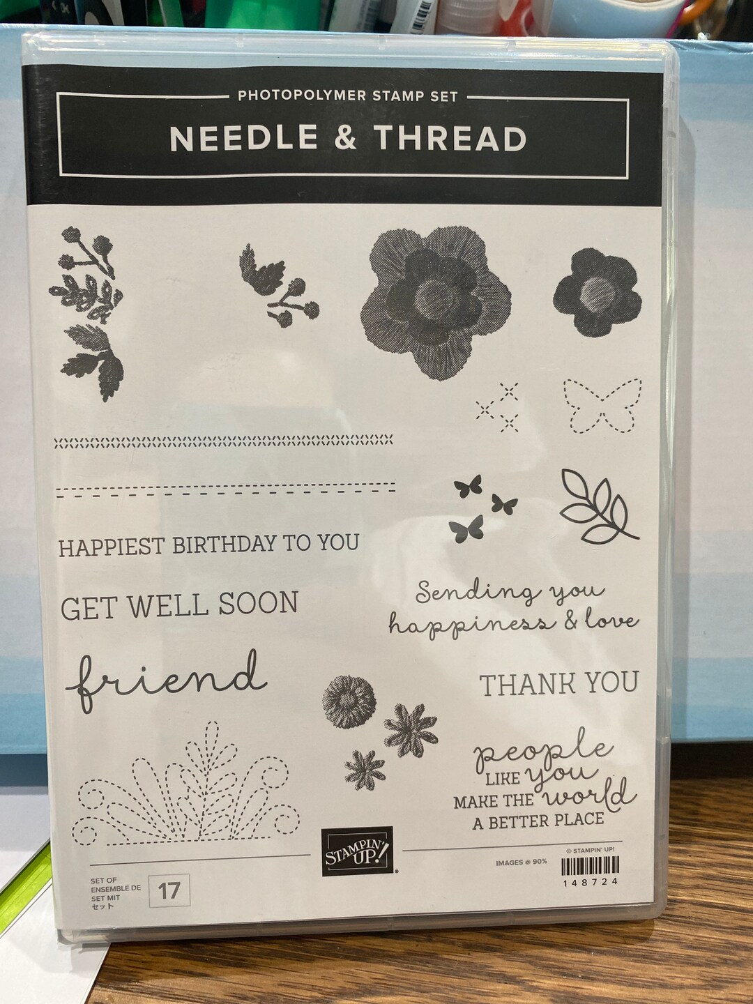 Stampin up Needle and Thread With Dies - Etsy