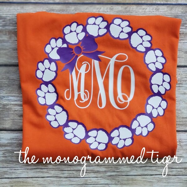Clemson Monogram - Etsy