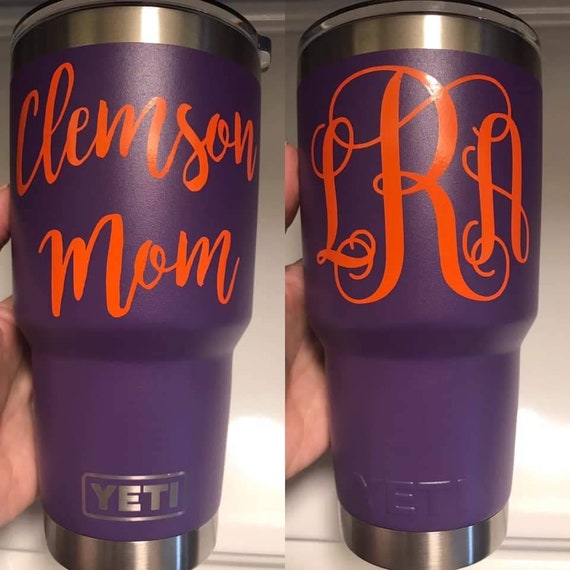 Clemson Mom Tumbler Decal | Etsy