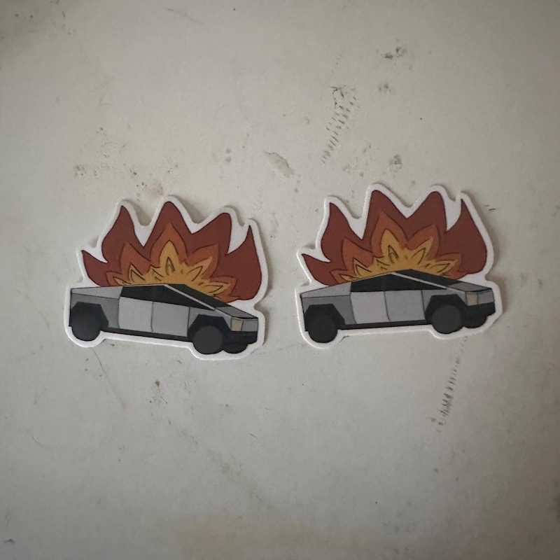 Anti Cybertruck Sticker - Etsy