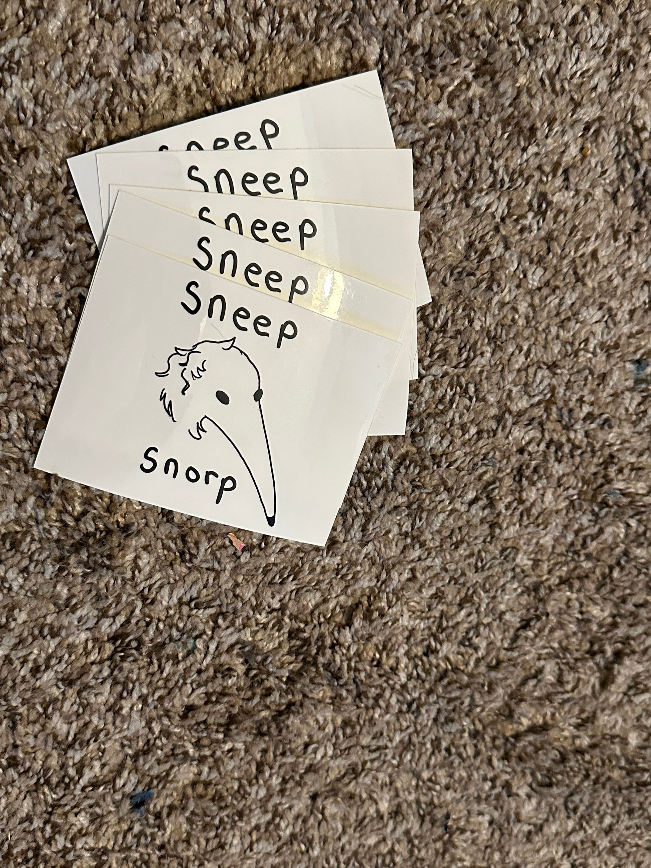 Sneep Snorp Borzoi Sticker - Etsy