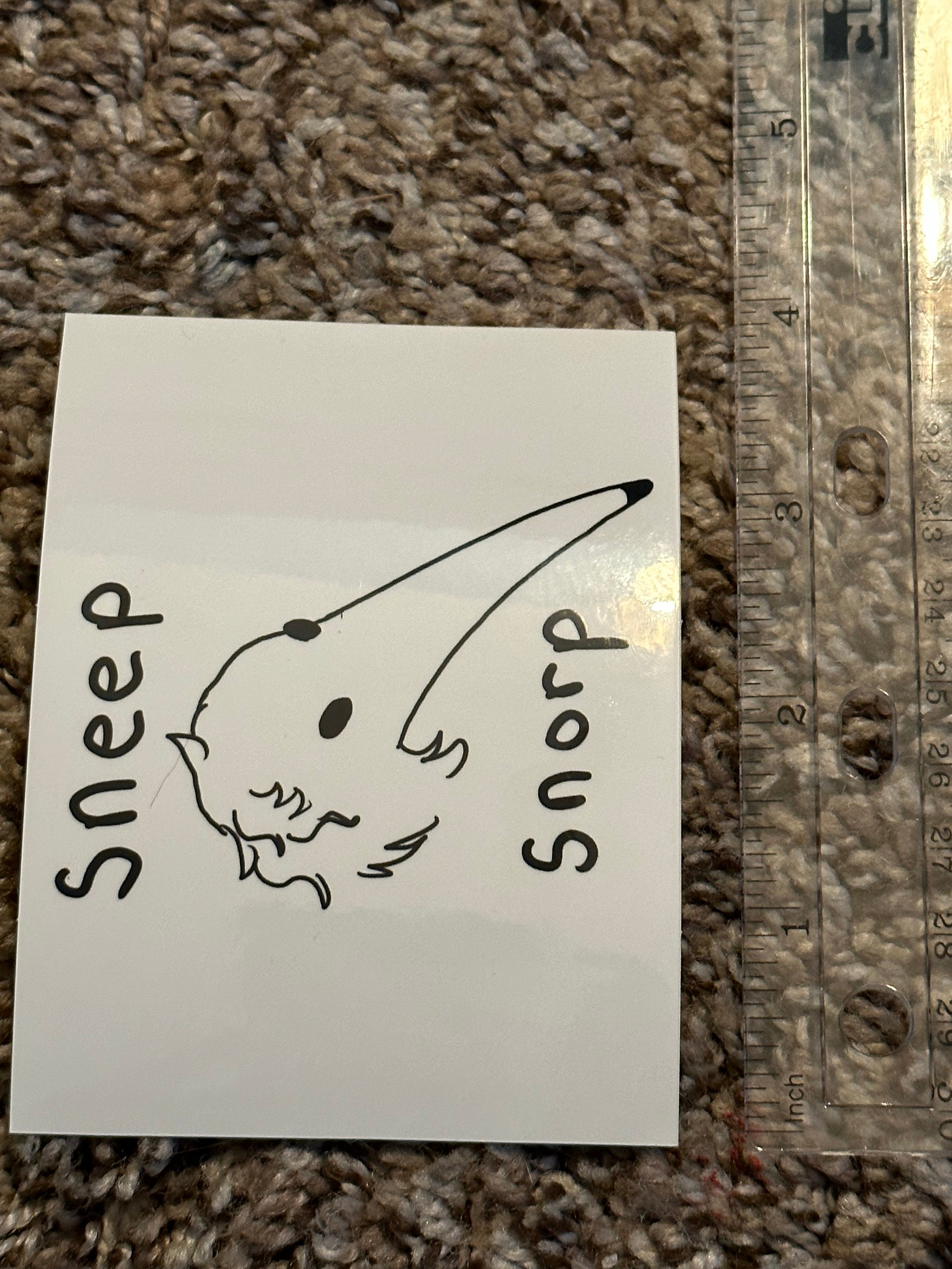 Sneep Snorp Borzoi Sticker - Etsy