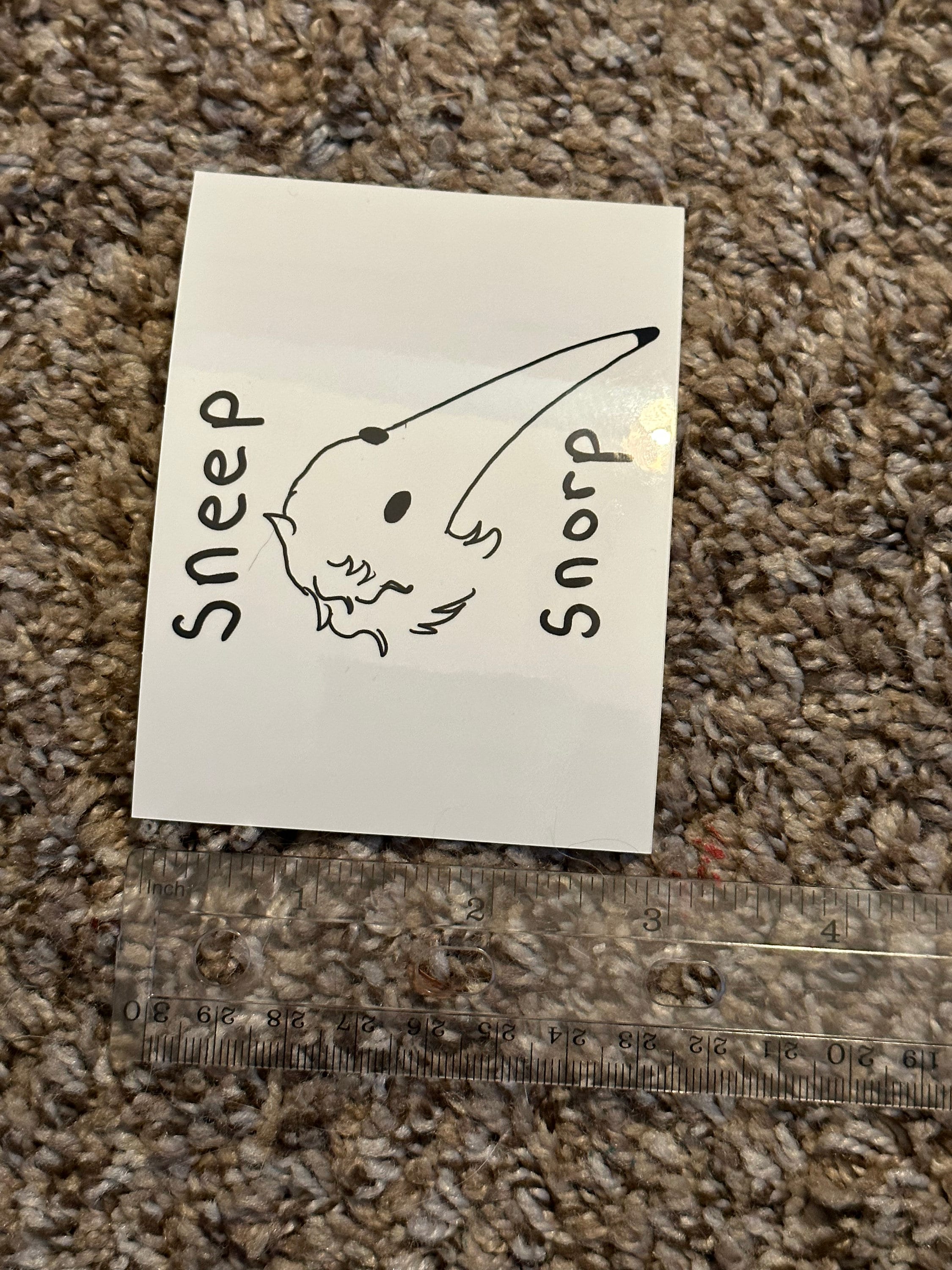 Sneep Snorp Borzoi Sticker - Etsy