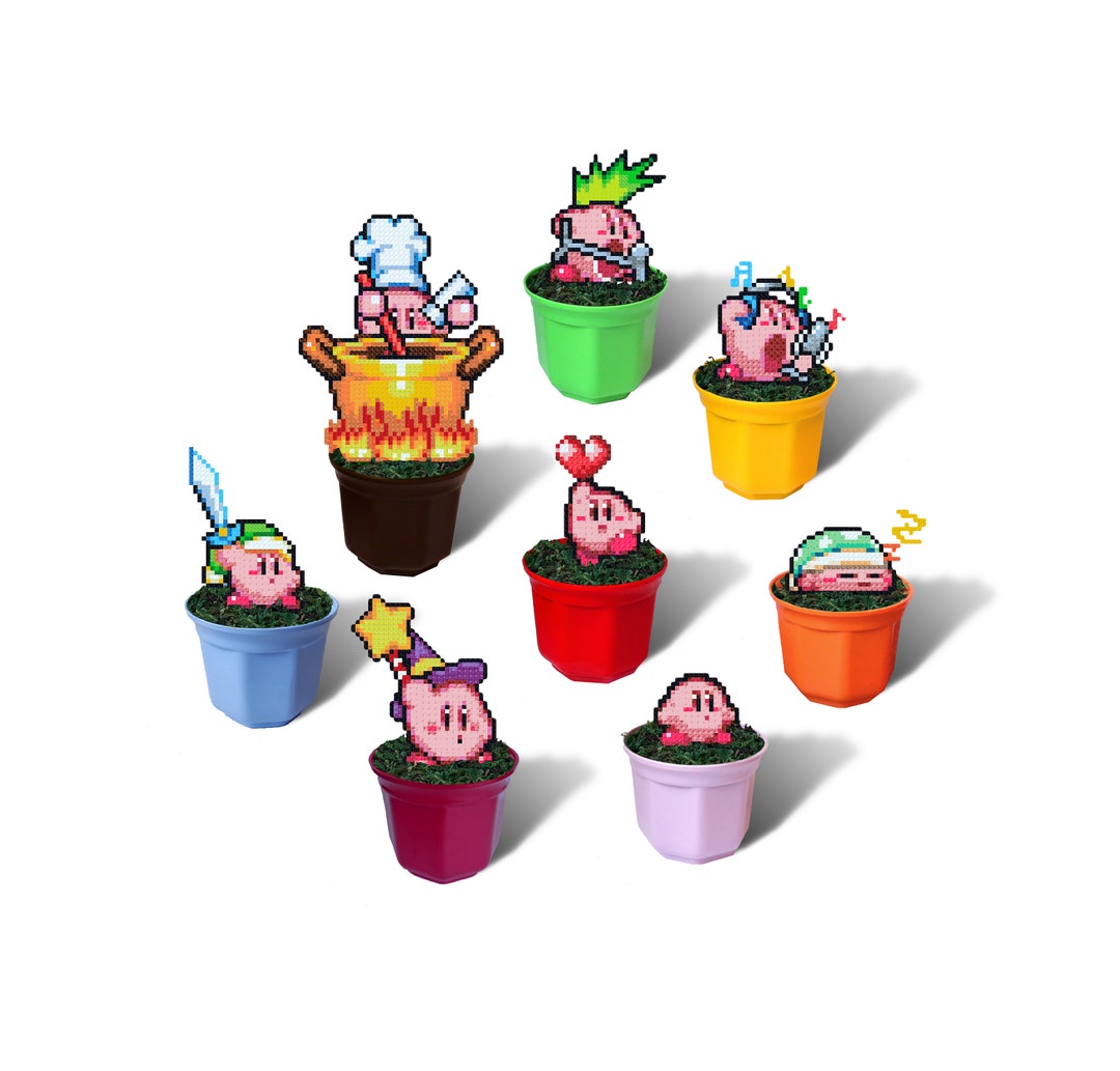Kirby Figure, Small Decor for Video Game Room, Love Gift for Girlfriend ...